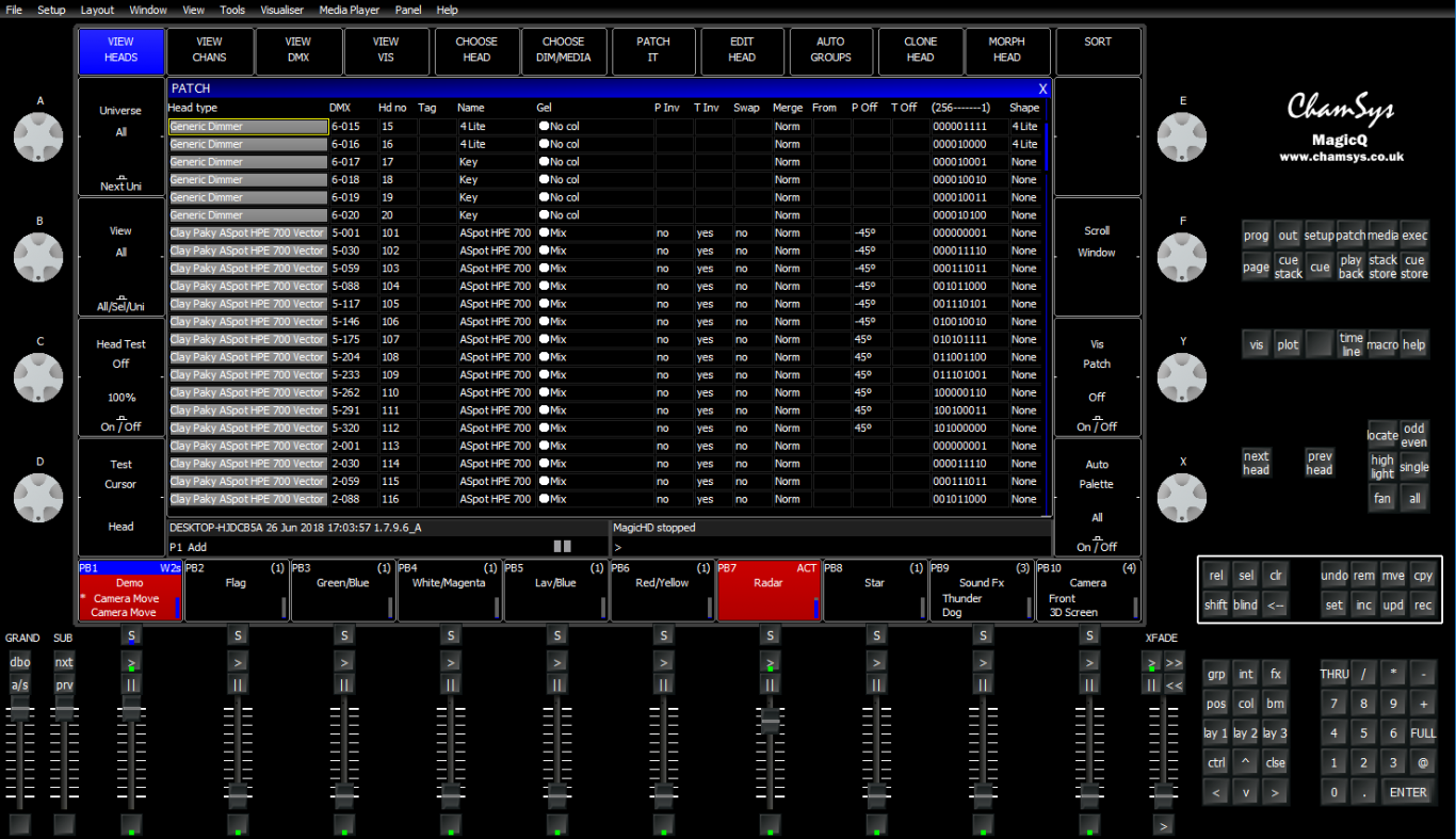 MagicQ Software - ChamSys