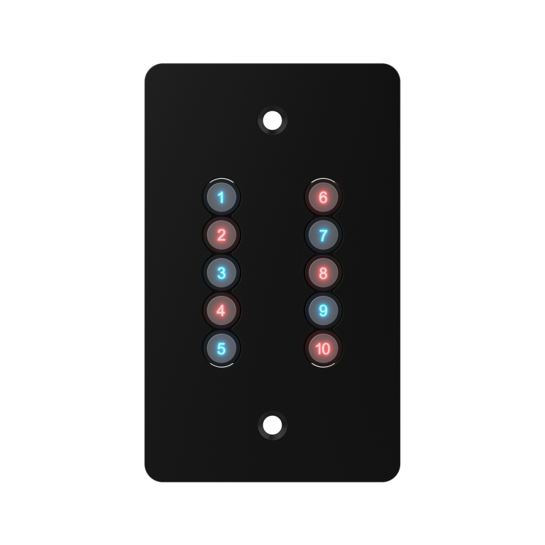 GeNetix 10Scene Wall Plate - ChamSys