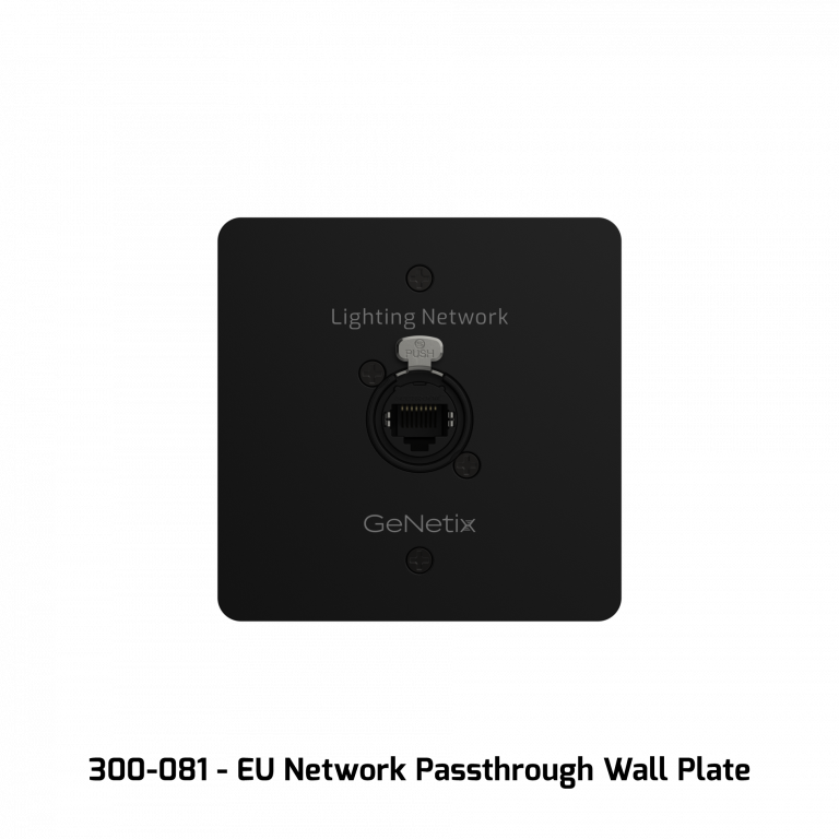 GeNetix Network Passthrough Wall Plates - ChamSys